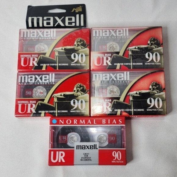Maxell | Media | Maxell Ur 9 Minute Blank Audio Cassette Tapes Normal Bias Sealed Lot Of 5 ...